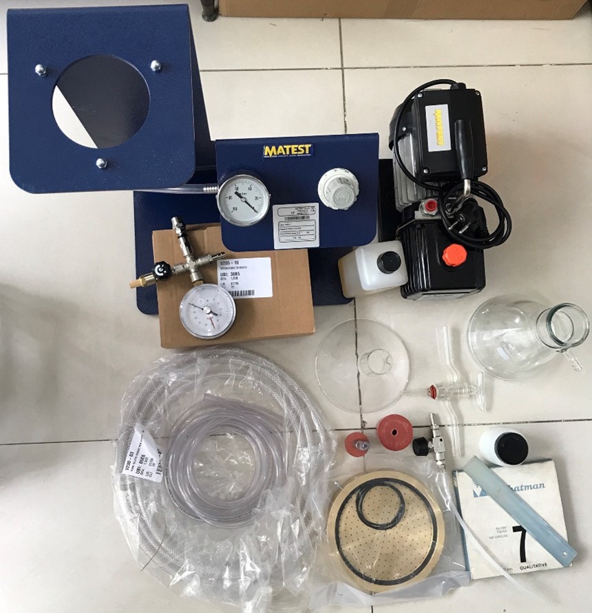 Thiết bị thử độ giữ nước của xi măng Mod. E039-01 Hãng Matest- Italy