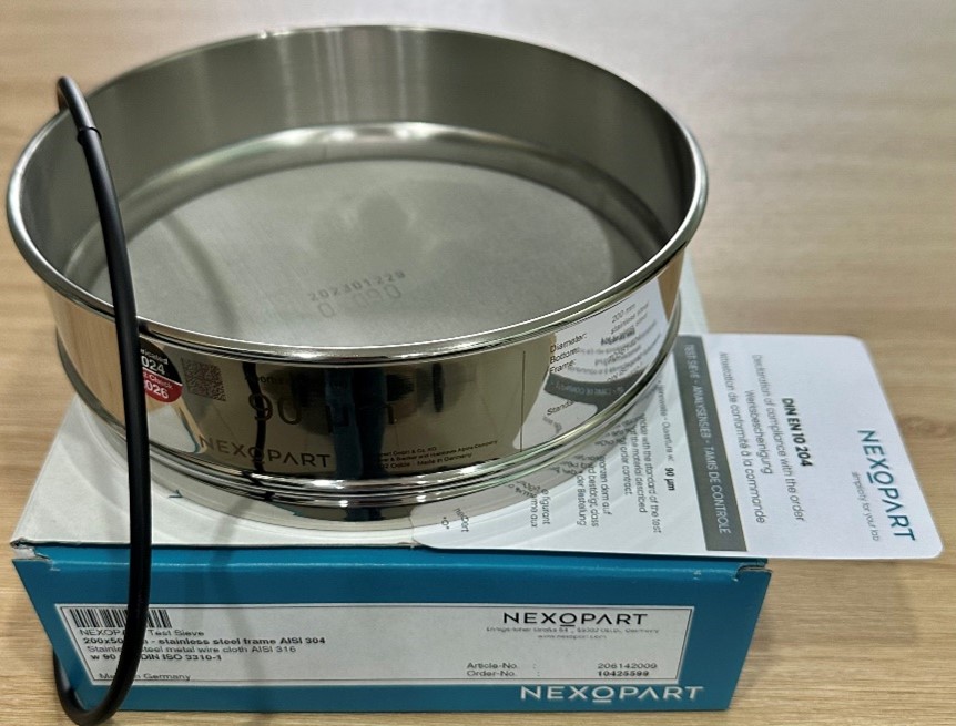 Sàng rây phân tích cỡ hạt đường kính D200mm Hãng Nexopart (Haver & Boecker)